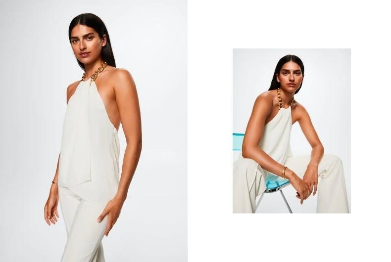 Dale a tus looks de verano un toque chic con los tops de escote halter